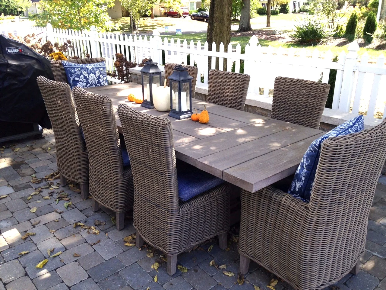 Friend's Houses: Kelly's Fall Patio — The Fat Hydrangea