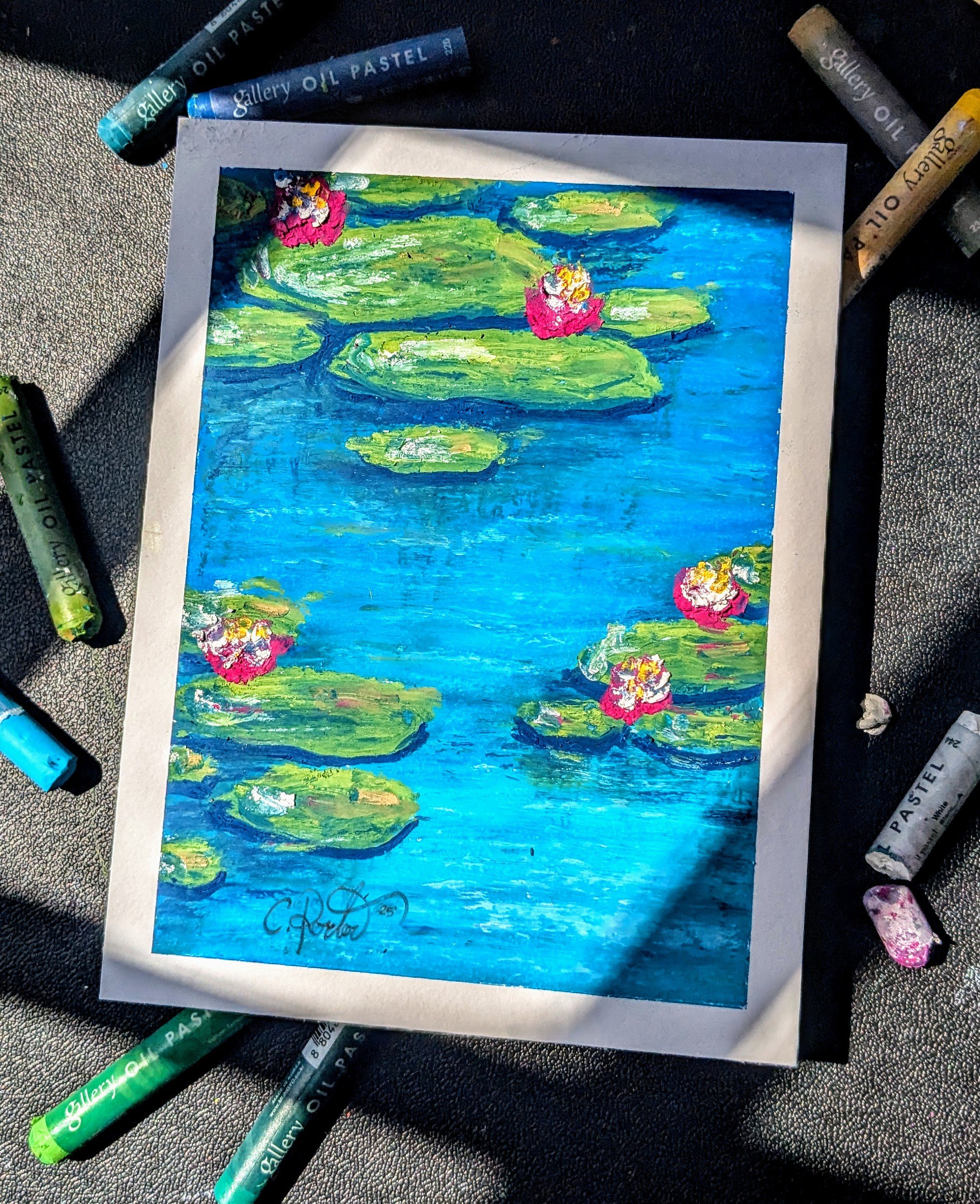 Lily Pad Oil Pastel - Canceled | Austin (MN) Area Arts