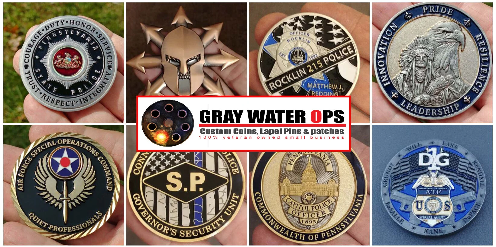 Challenge Coins for Sale Gray Water Ops, LLC Custom SMART challenge ...