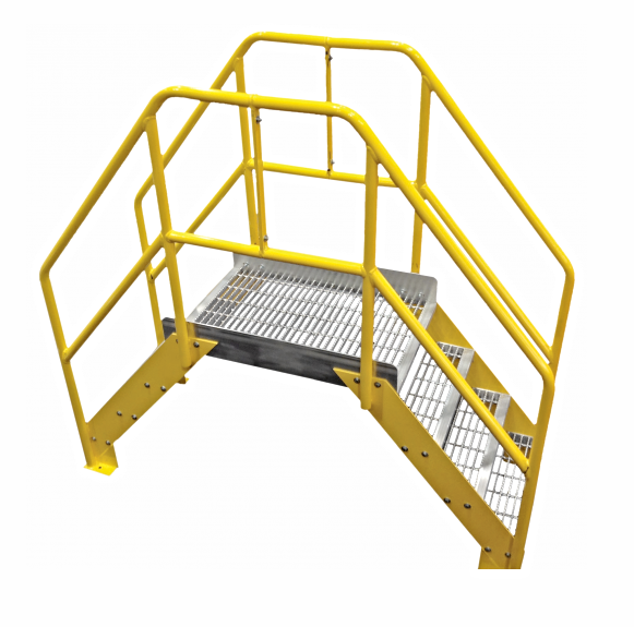 Aluminum Crossover Ladder | Custom Made Ladders & Platforms | Fixed ...