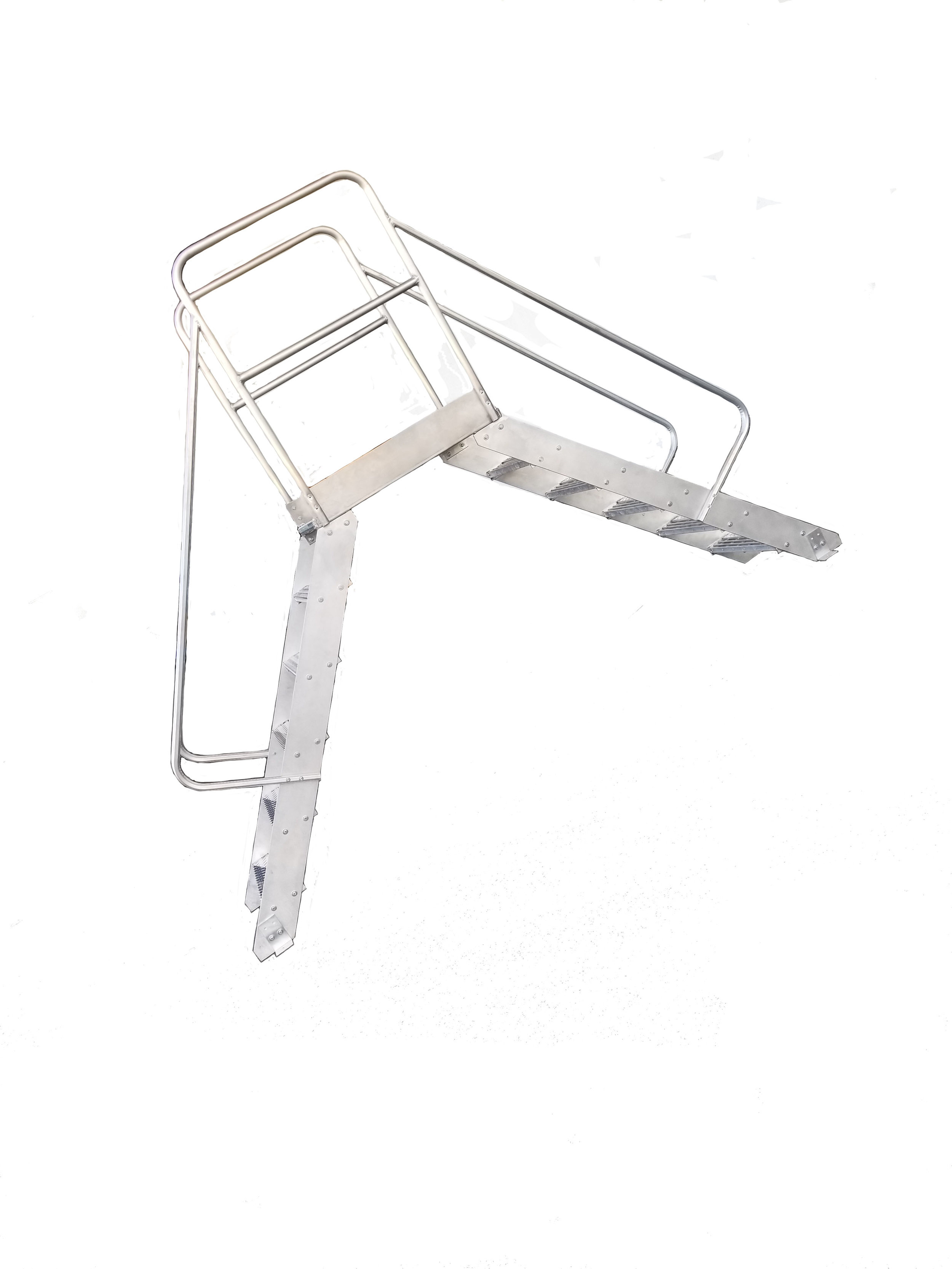Aluminum Crossover Ladder | Custom Made Ladders & Platforms | Fixed ...