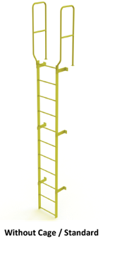 Fixed Steel Ladder No Cage - WLFS Series | Platforms and Ladders