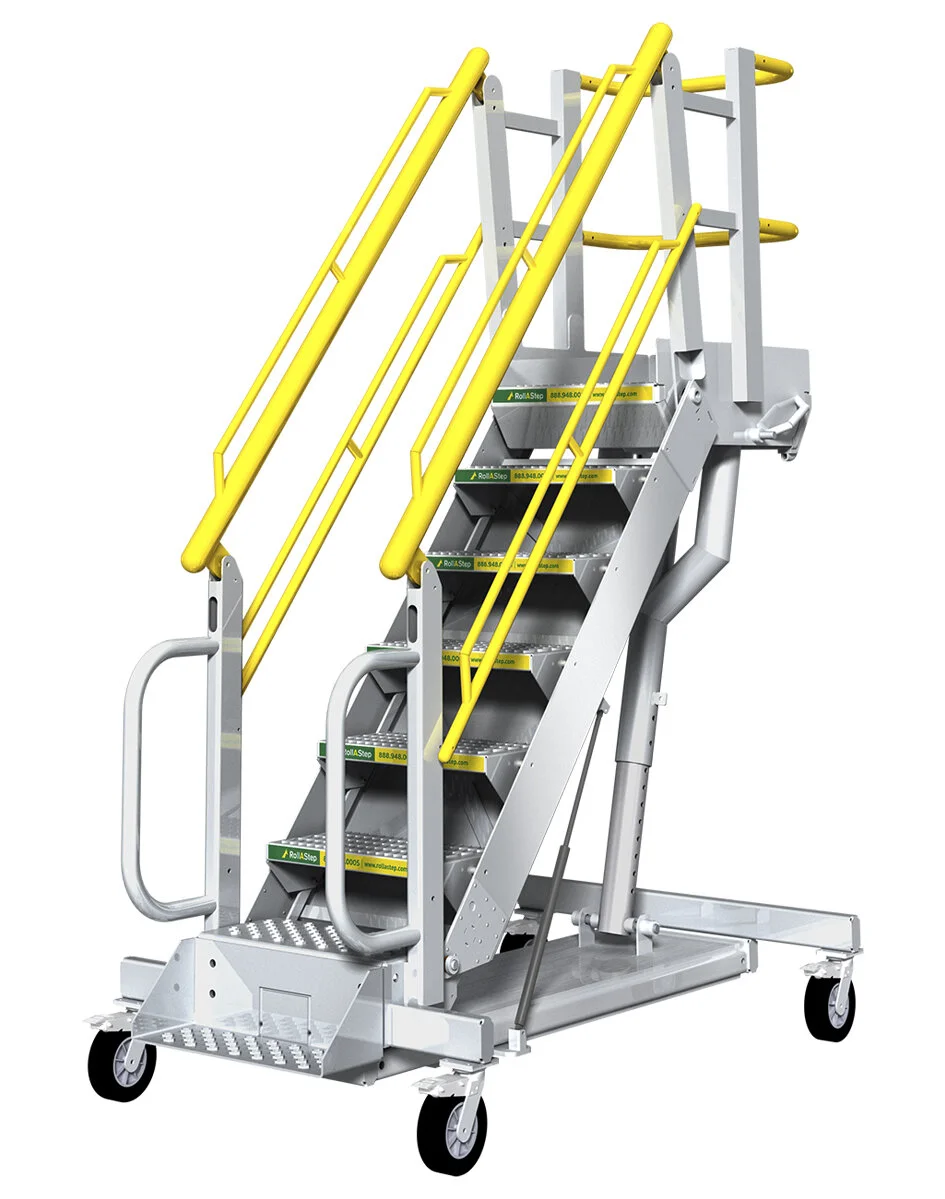 Customizable Industrial Rolling Ladders | OSHA and ANSI Compliant