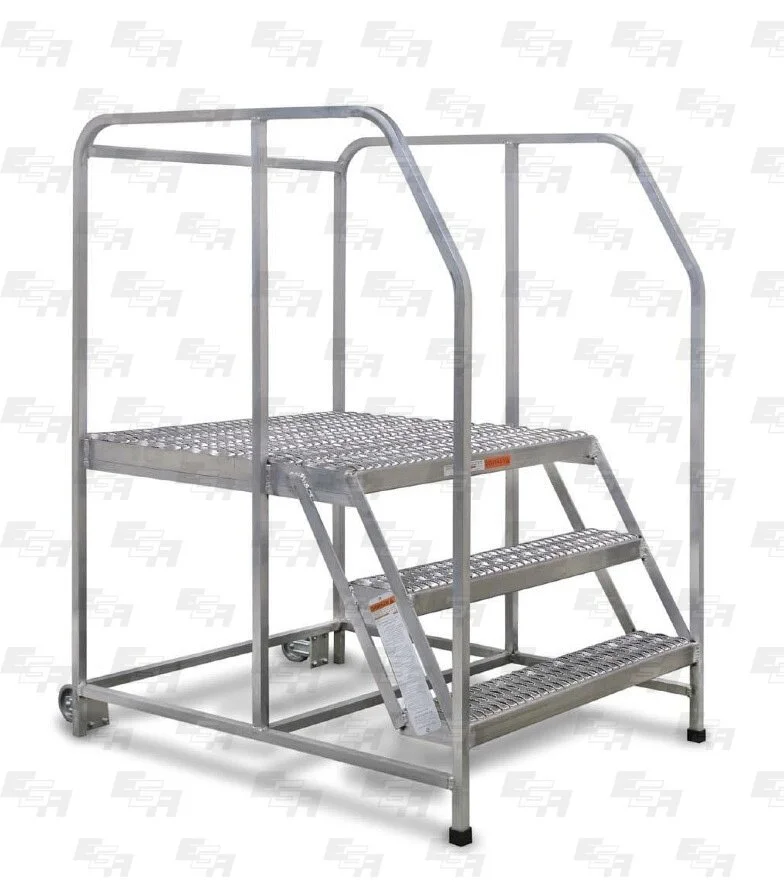 Industrial Mobile Aluminum Work Platform | Platforms and Ladders