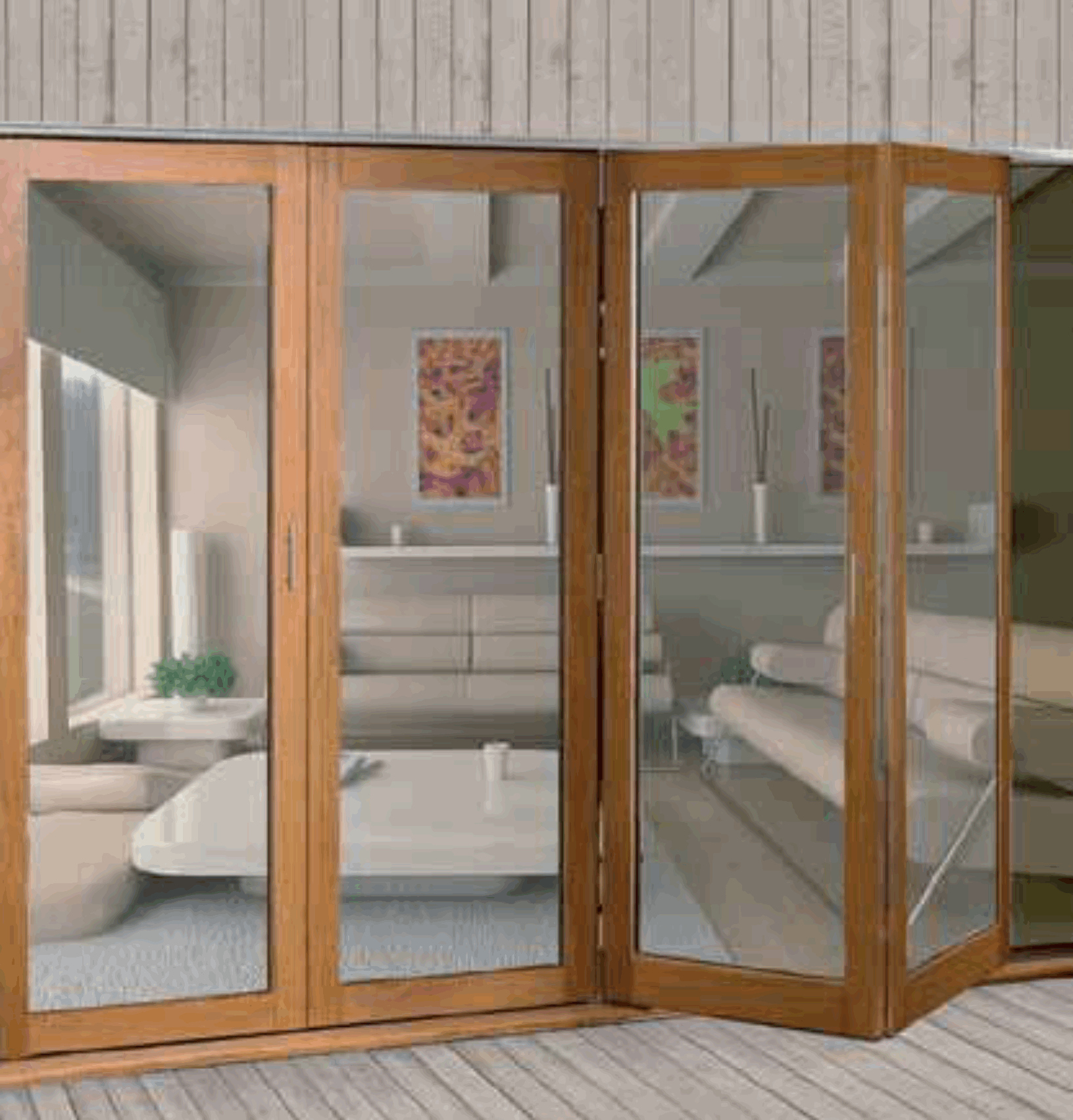 Vikdörrar Inomhus som delar av och öppnar upp (+ ger mer plats)