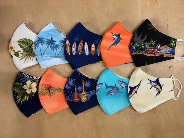 Hawaiian Face Mask | Face Mask Made in Hawaii | KY'S Hawaii Style Face ...