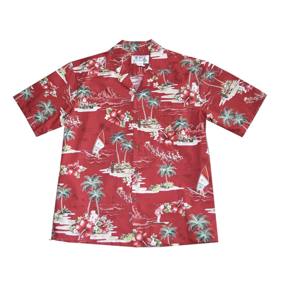100% Cotton Aloha Shirts All Over Print | KY'S Hawaiian Shirt Made In ...