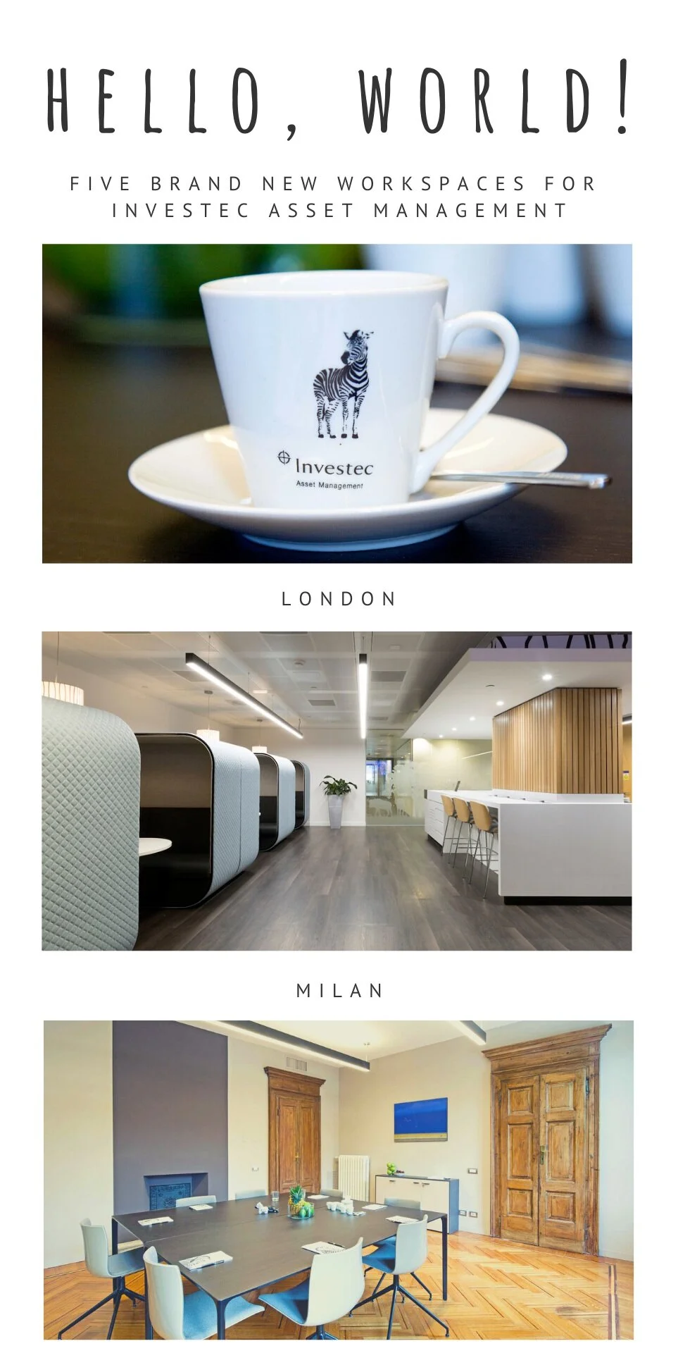 Rebranded office interior for Investec Asset Management — Burtt-Jones ...