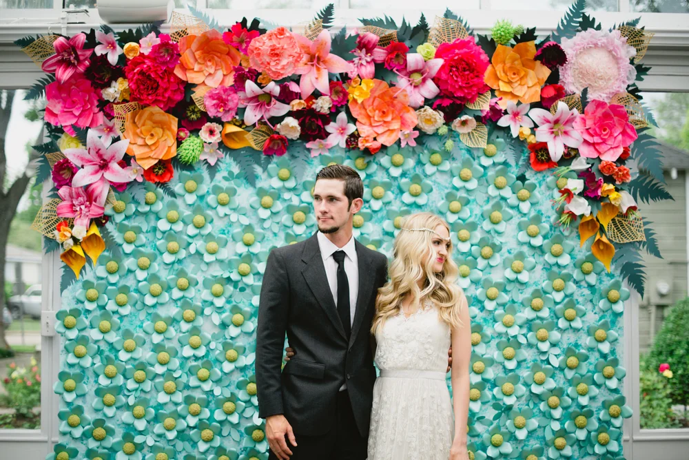 Paper Flowers Backdrop | Best Flower Site
