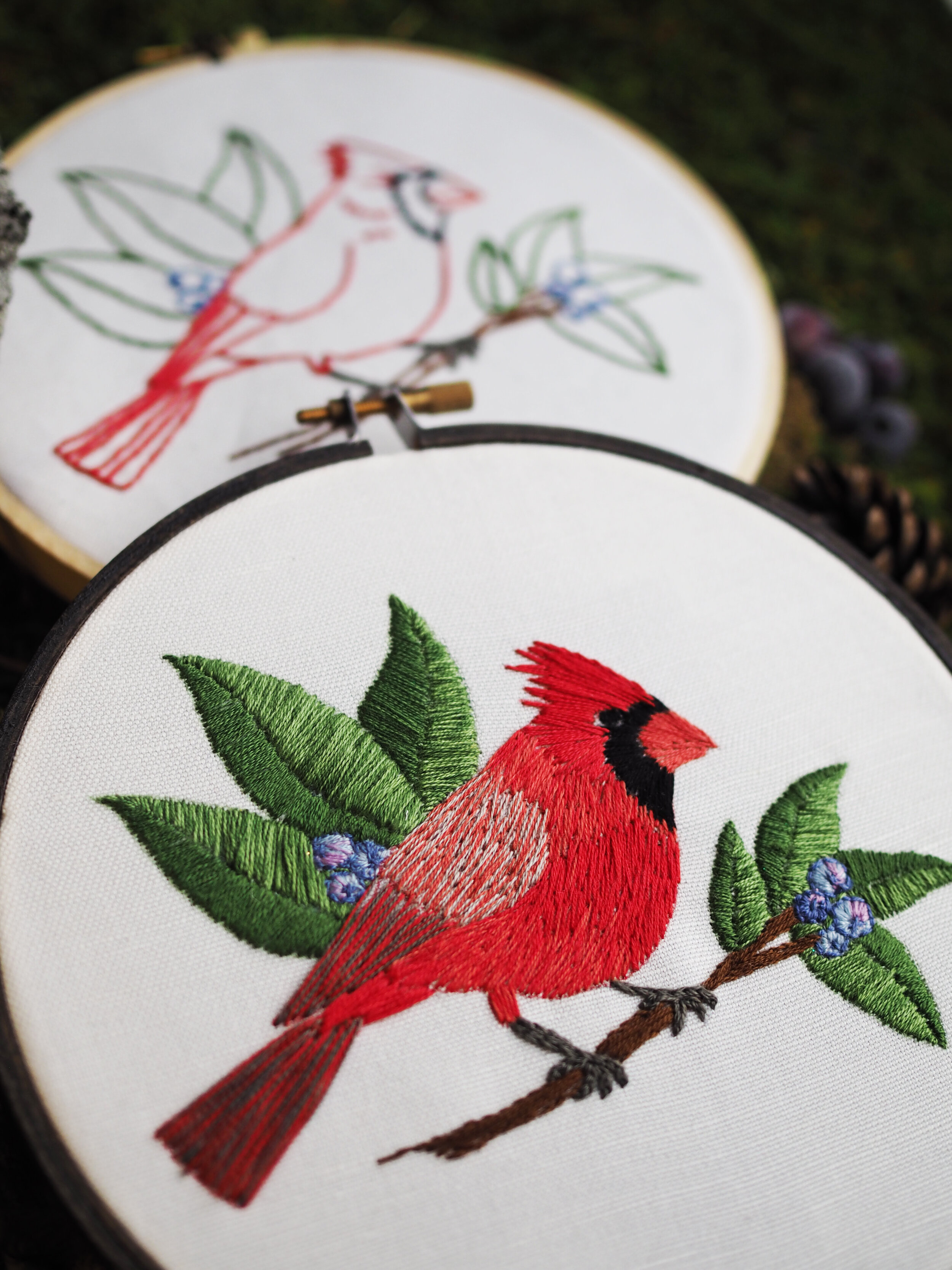 Cardinal Embroidery Pattern (PDF) — Ms. Cleaver - Creations for a ...