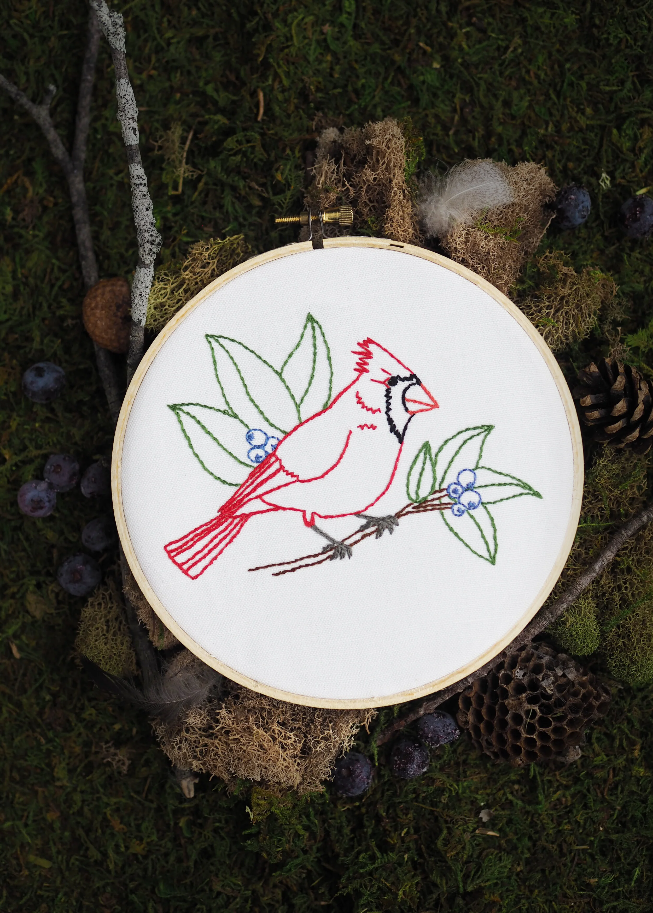 Cardinal Embroidery Pattern (PDF) — Ms. Cleaver - Creations for a ...
