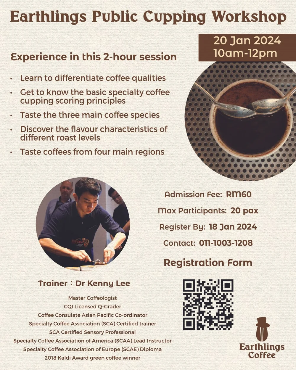 Upcoming Earthlings Coffee Workshops — Earthlings Coffee Workshop