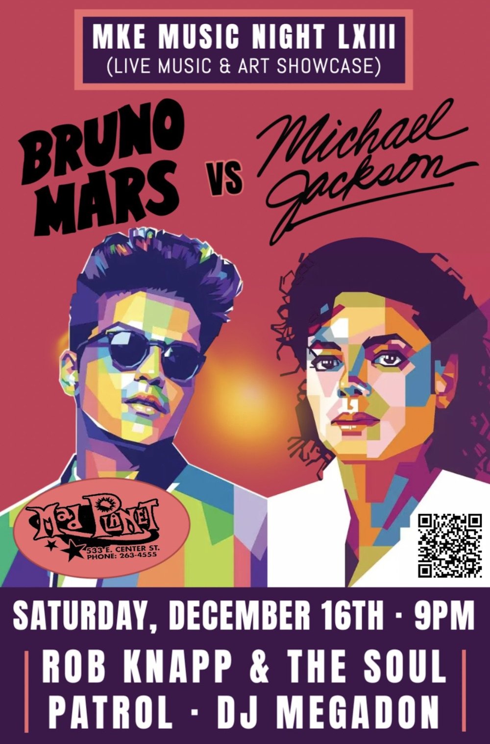 BRUNO MARS vs MICHAEL JACKSON MKE Music Night LXIII {Live Music & Art ...