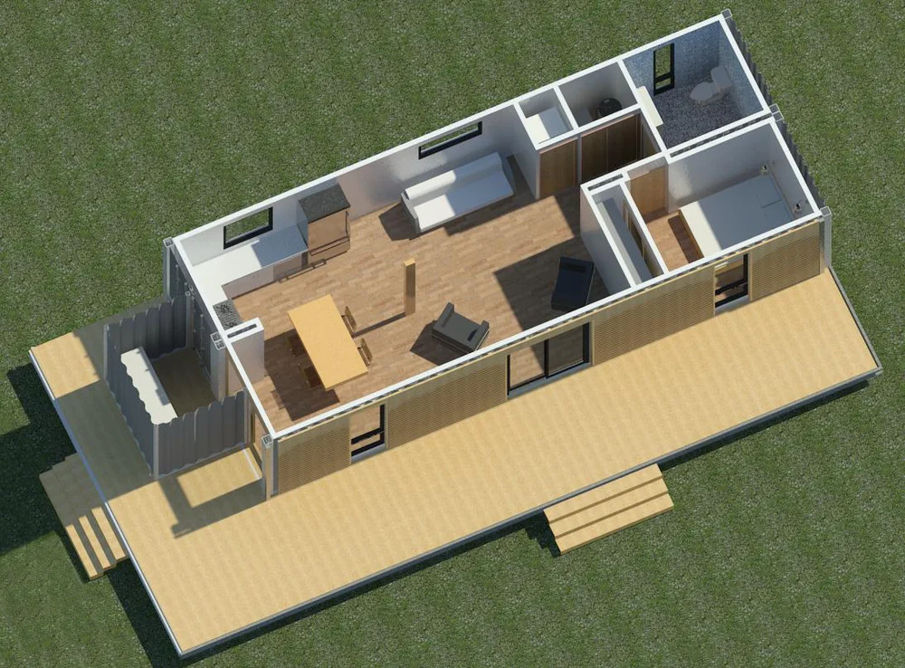 Steele Cabin — STEELE HOUSE - MODULAR CONTAINER HOMES