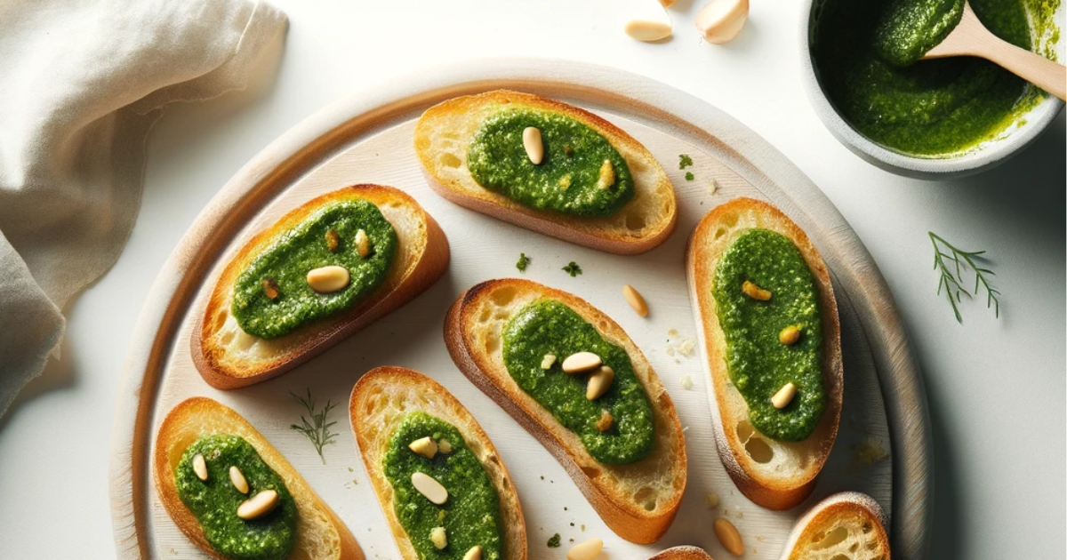 Sourgrass Pesto Crostini Recipe — Book Wild Food Foraging Classes ...