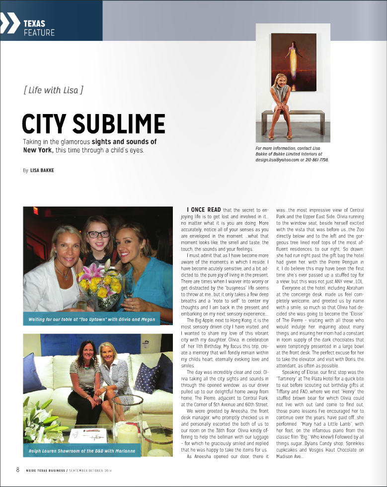 PRESS — Lisa Bakke Interiors