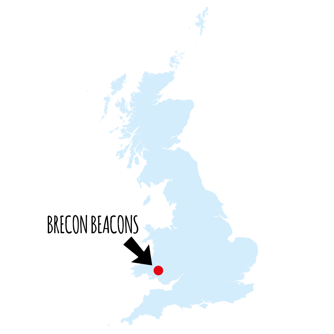 Brecon Beacons | Britain's Top 50 Adventure Locations — Marvellous Maps