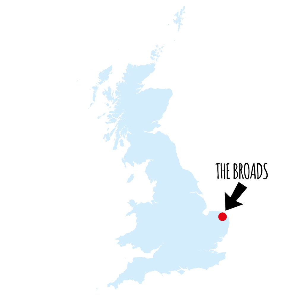 The Broads | Britain's Top 50 Adventure Locations — Marvellous Maps
