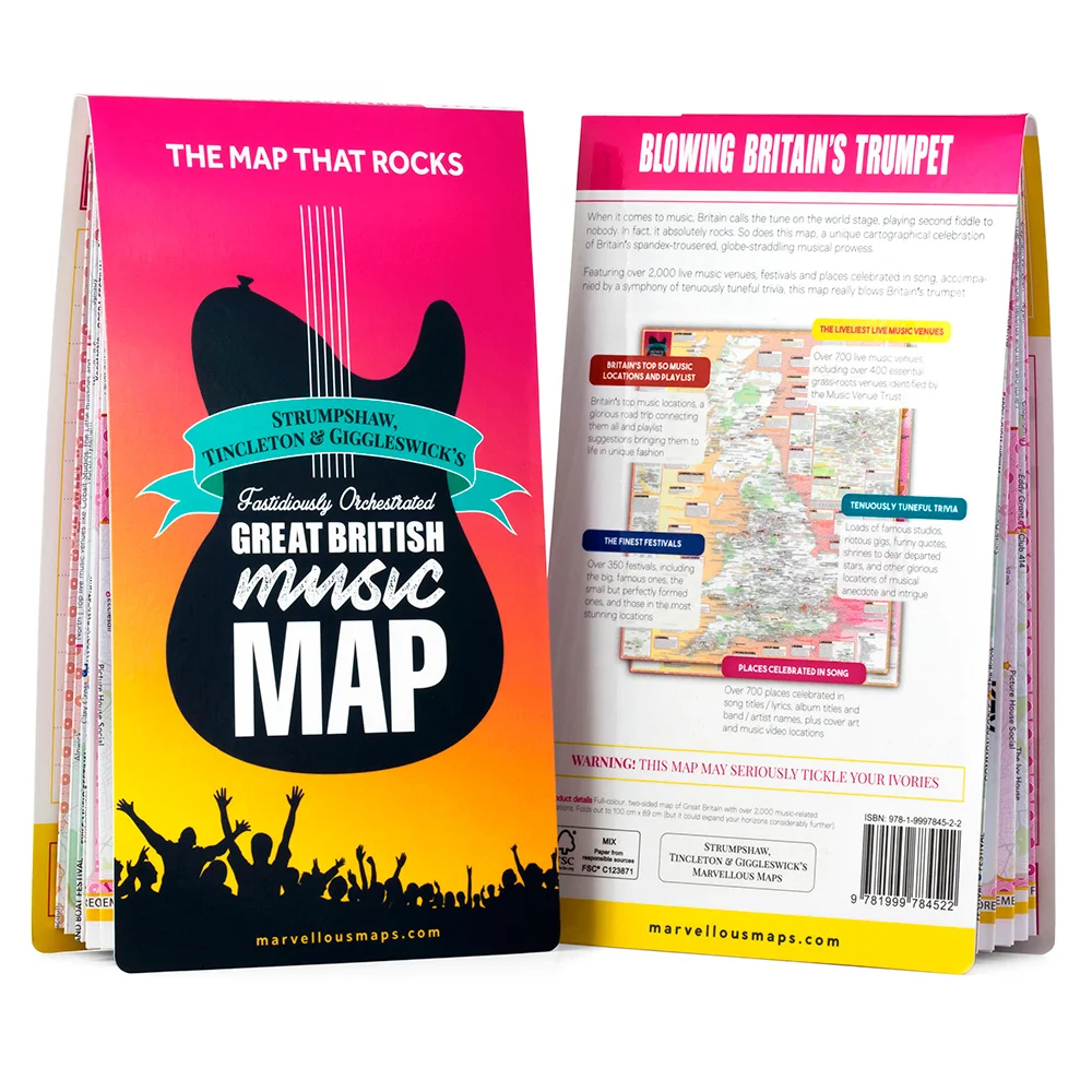 Unique Great British Folded, Flat & Framed Maps — Marvellous Maps