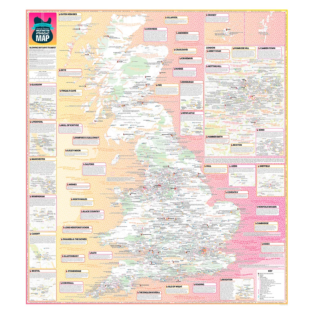 Explore Britain's Musical Magnificence — Marvellous Maps
