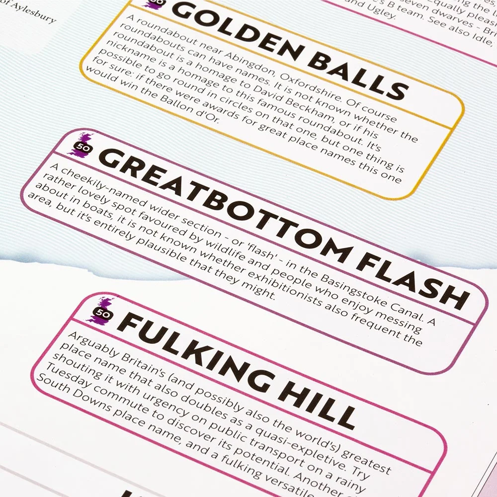 STG's Marvellous Map of Great British Place Names - Framed — Marvellous ...