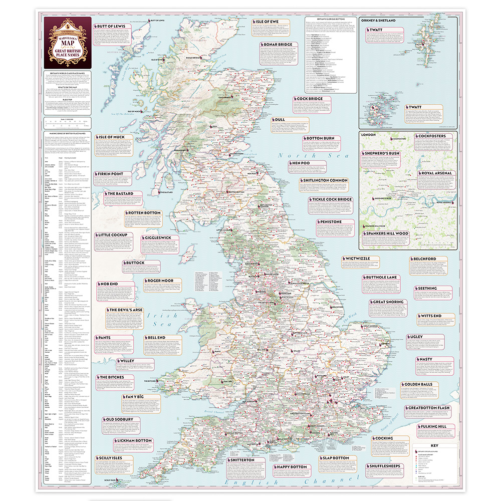 Great British Place Names Landing Page — Marvellous Maps