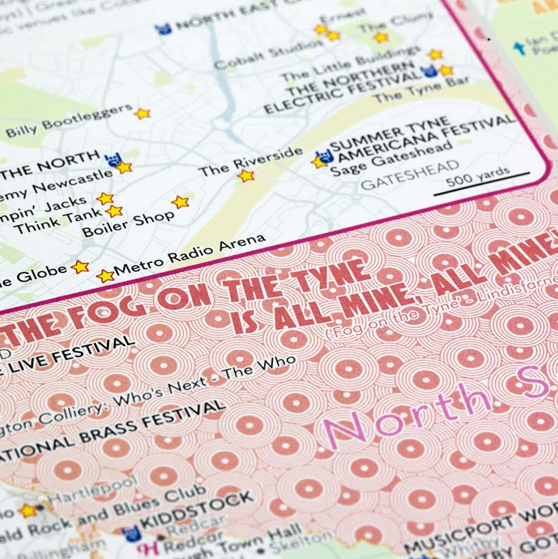STG's Fastidiously Orchestrated Great British Music Map - Framed ...