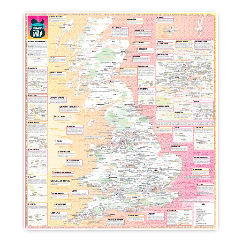 STG's Fastidiously Orchestrated Great British Music Map — Marvellous Maps