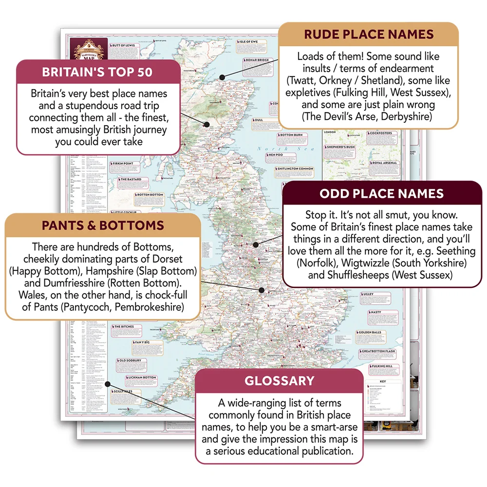 STG's Marvellous Map of Great British Place Names — Marvellous Maps