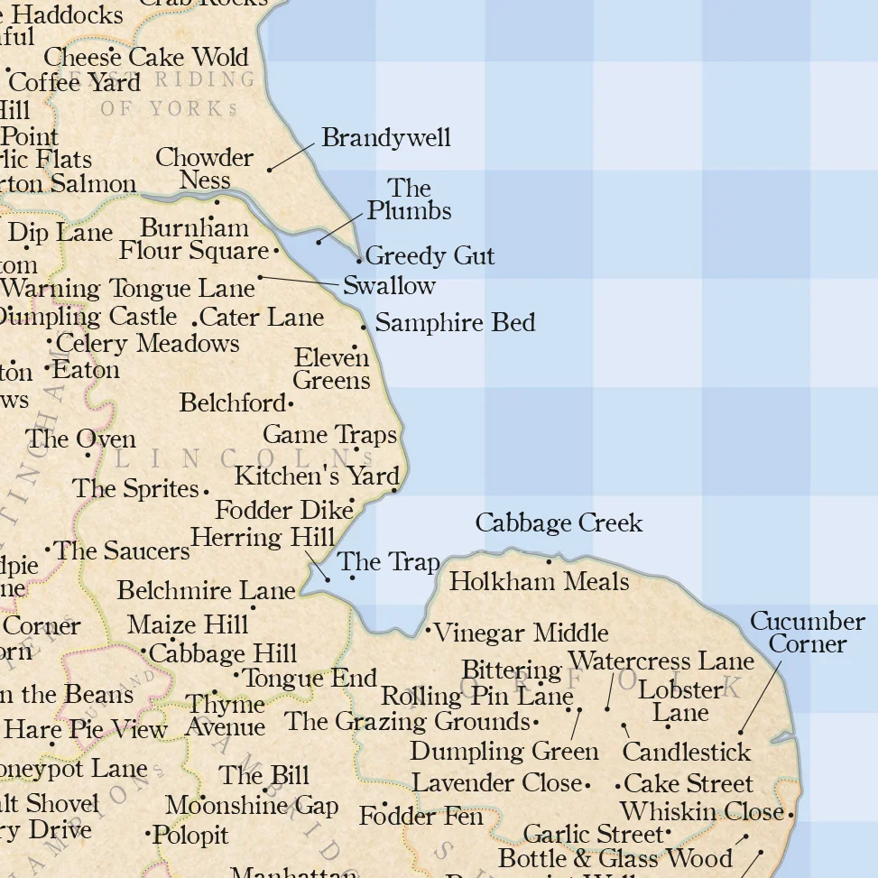 STG's Slightly Overcooked Map of Tasty British Place Names — Marvellous ...