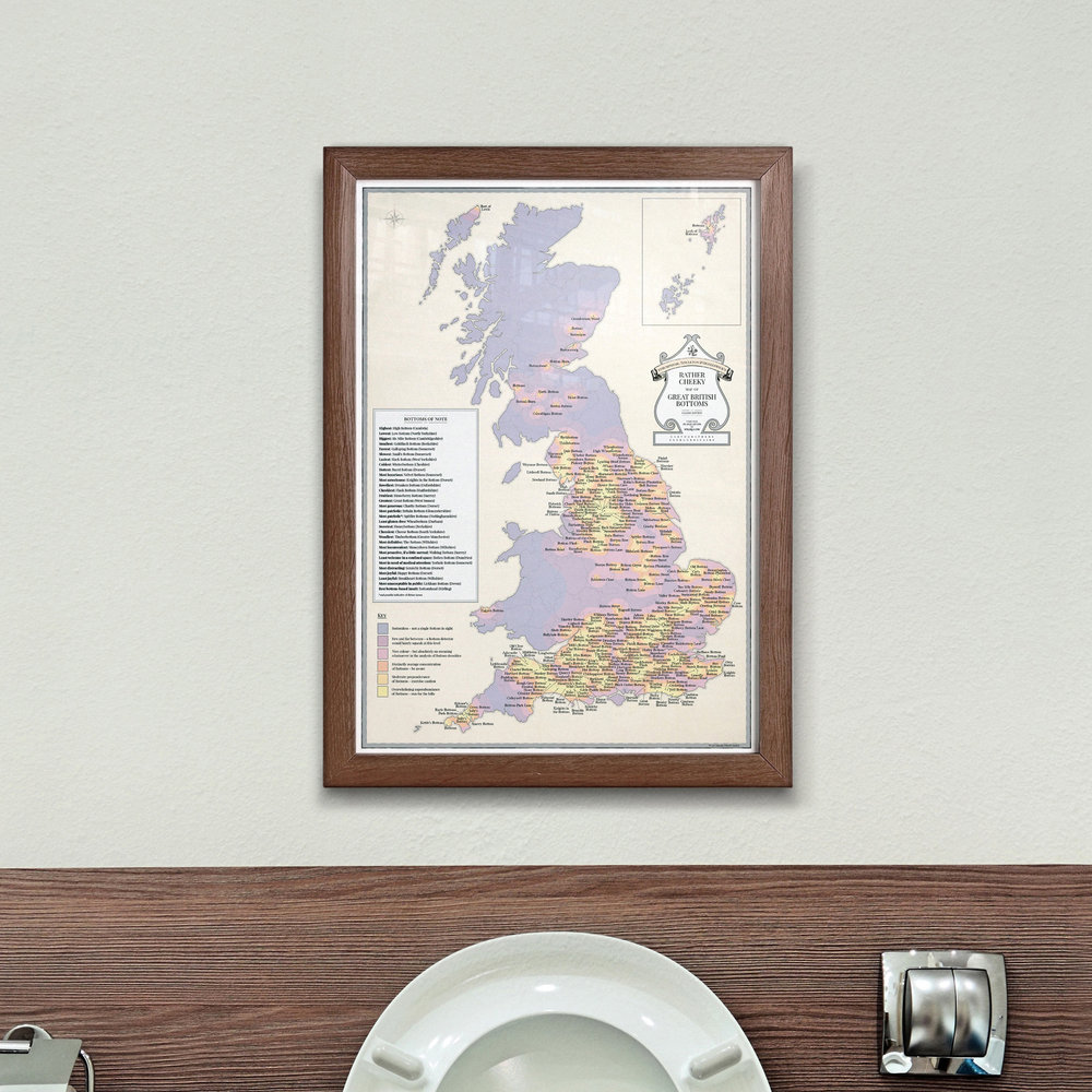 STG’s Rather Cheeky Map of Great British Bottoms — Marvellous Maps