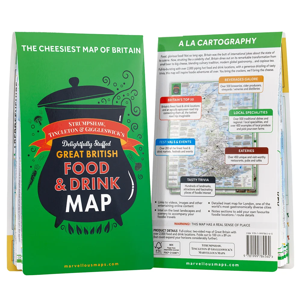 ST&G's Solid Gold* Great British Bucket List Map — Marvellous Maps