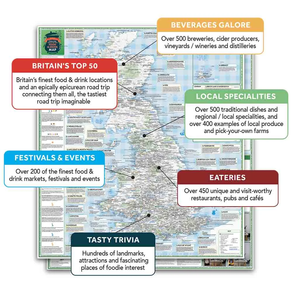 STG's Delightfully Stuffed Great British Food and Drink Map ...
