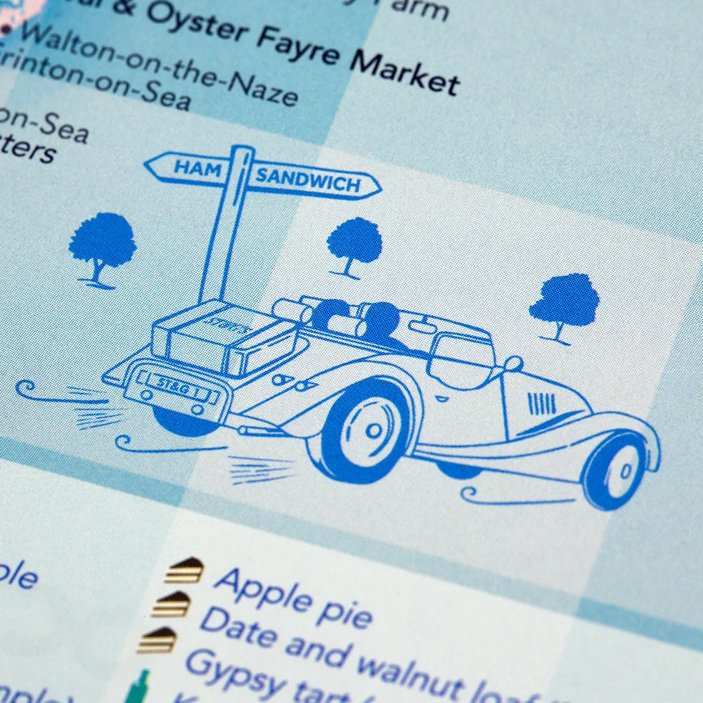 STG's Delightfully Stuffed Great British Food and Drink Map - Framed ...