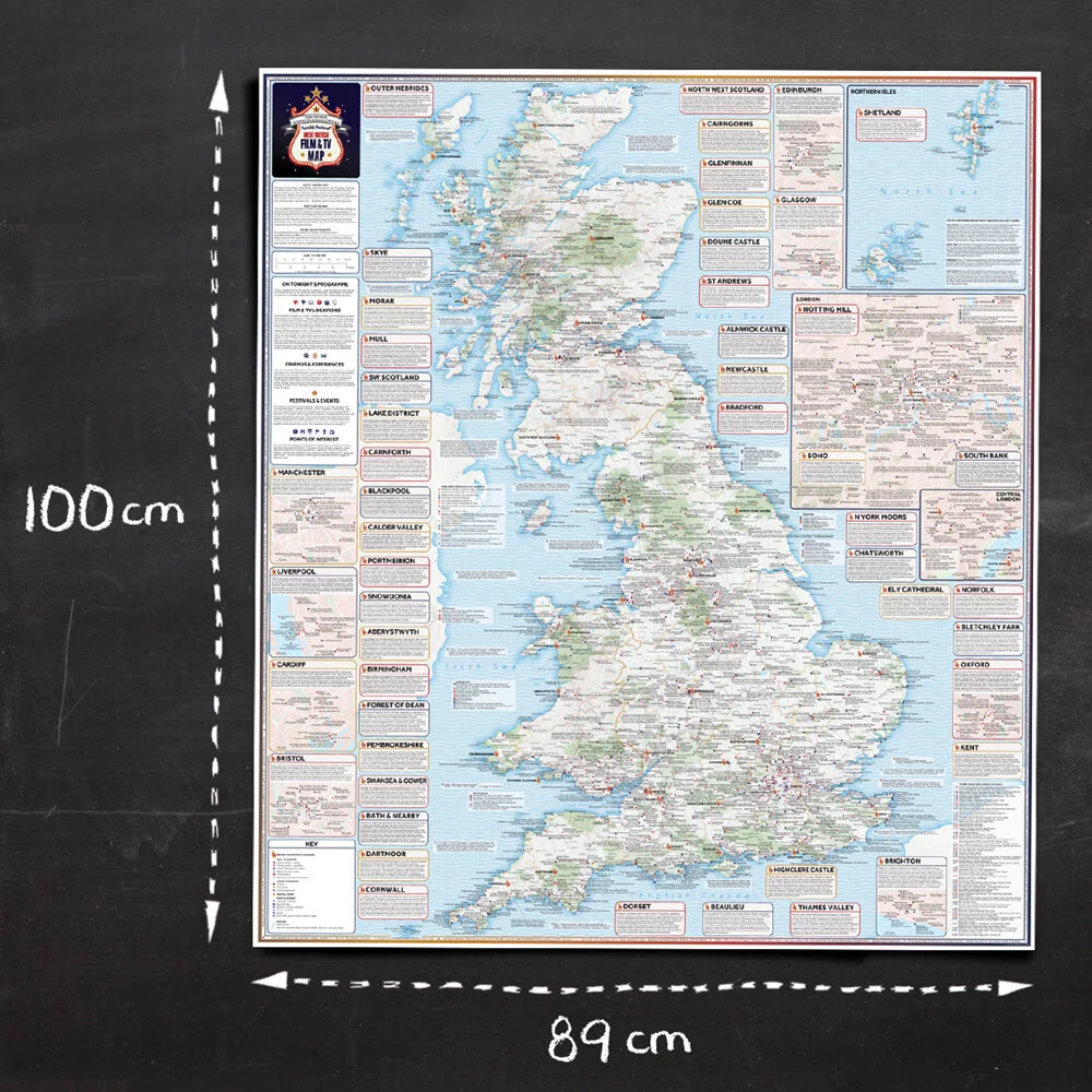 STG’s Lavishly Produced Great British Film and TV Map — Marvellous Maps