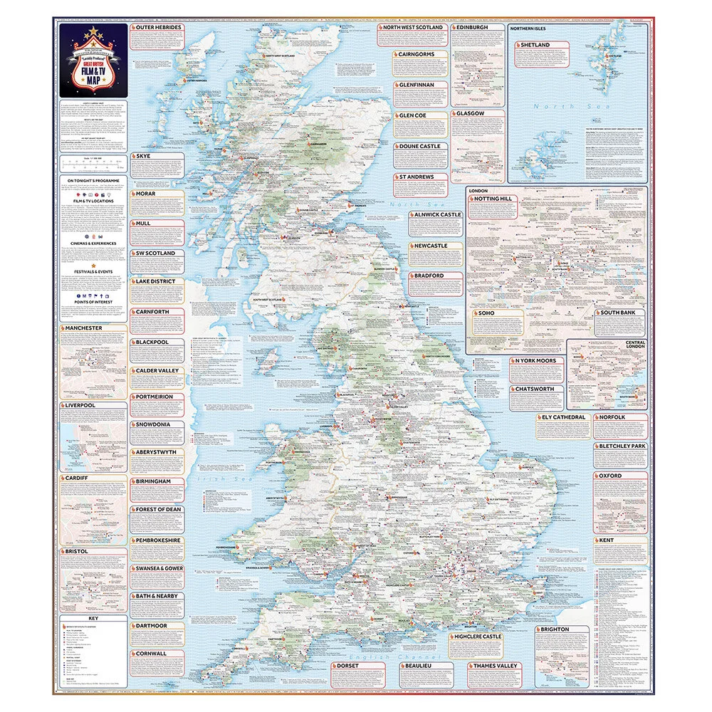 STG’s Lavishly Produced Great British Film and TV Map — Marvellous Maps