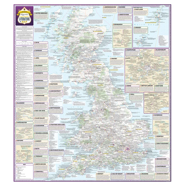 Explore Britain's Literary Locations — Marvellous Maps