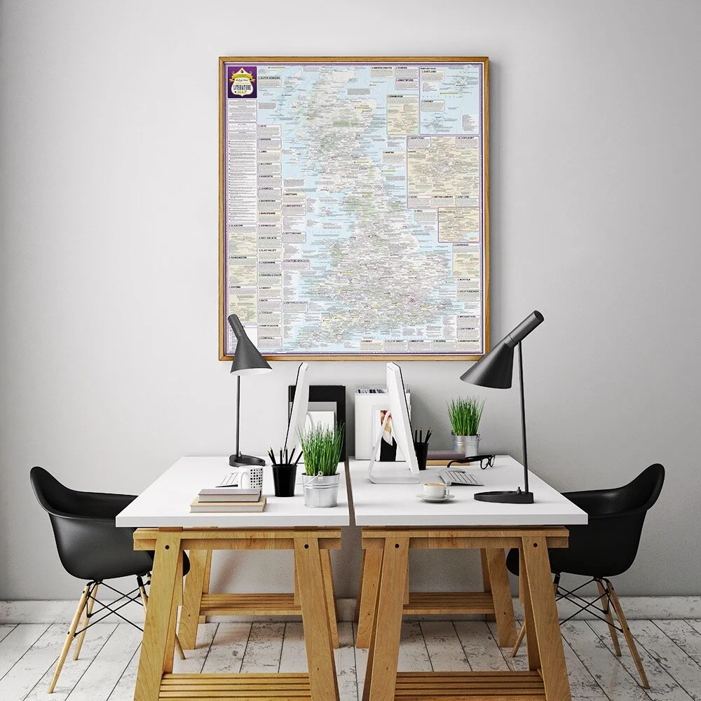 Unique Great British Folded, Flat & Framed Maps — Marvellous Maps