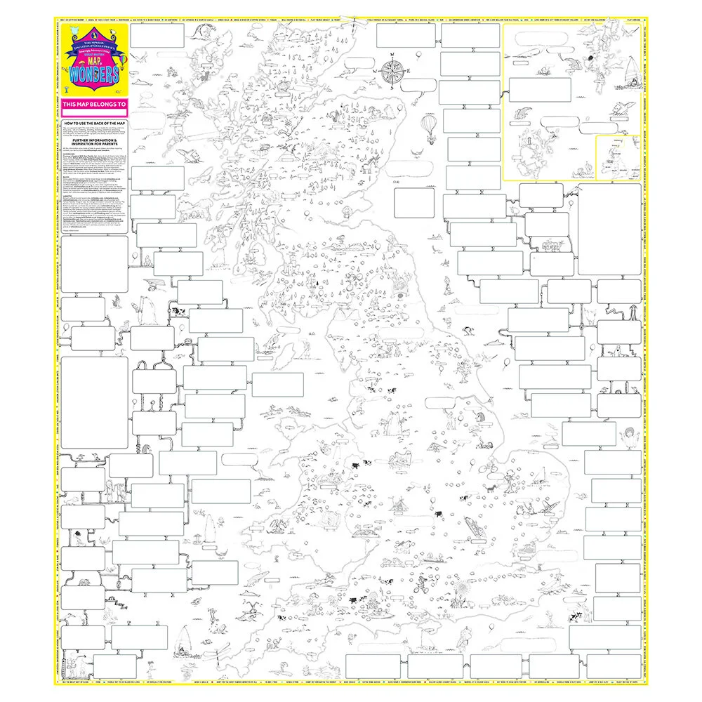 STG’s Amazingly Adventure-Filled Great British Map of Wonders - Flat ...