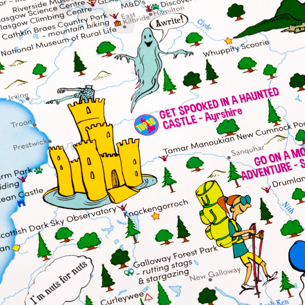 STG’s Amazingly Adventure-Filled Great British Map of Wonders - Flat ...