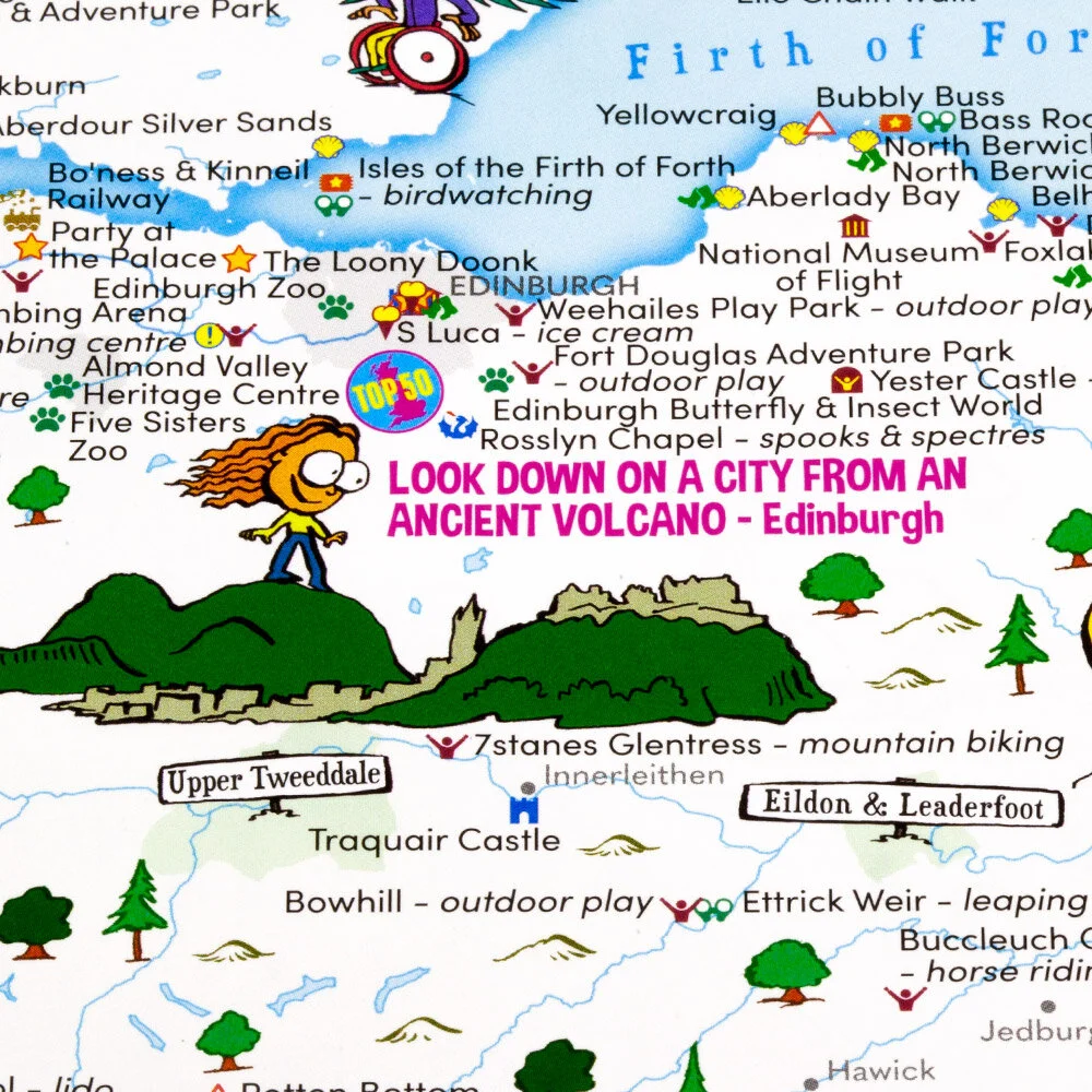 STG’s Amazingly Adventure-Filled Great British Map of Wonders - Framed ...