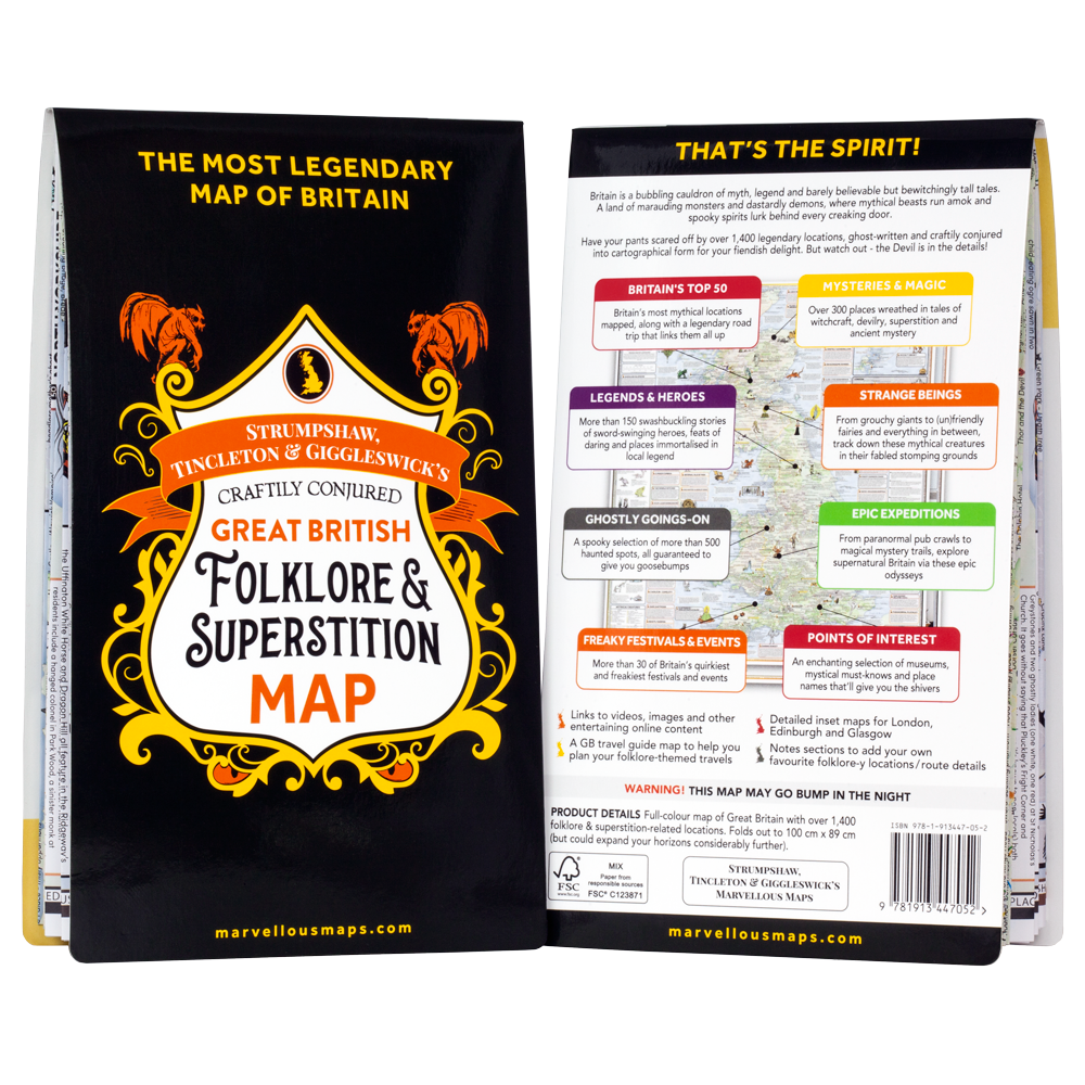 STG's Craftily Conjured Folklore and Superstition Map - Flat ...