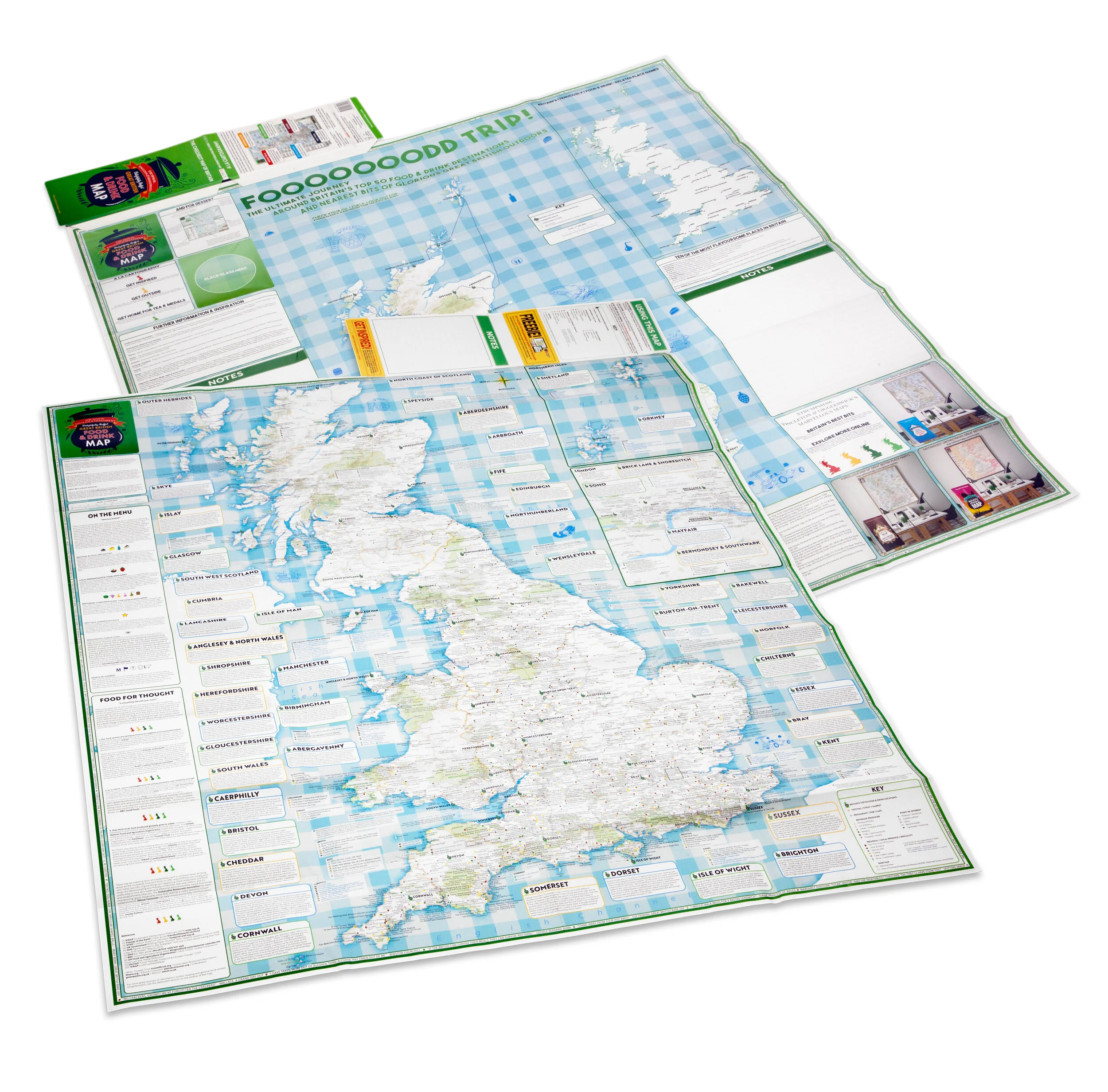 STG's Delightfully Stuffed Great British Food and Drink Map - Flat ...