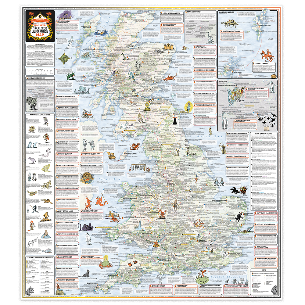 STG’s Craftily Conjured Great British Folklore and Superstition Map ...