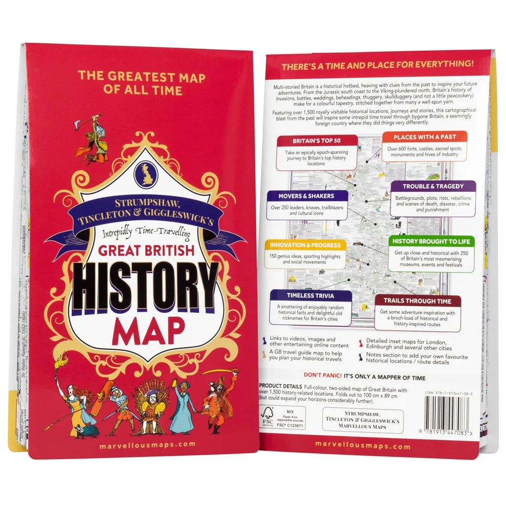 Unique Great British Folded, Flat & Framed Maps — Marvellous Maps