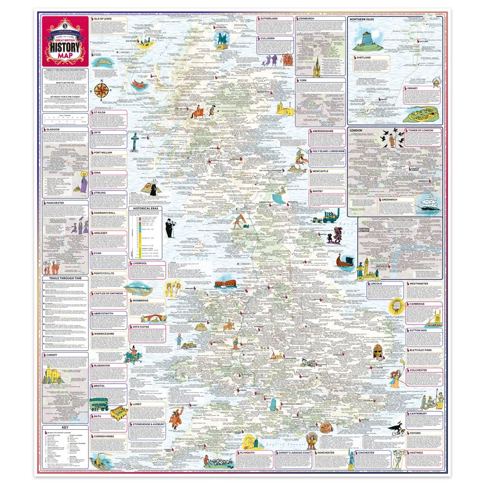 Unique Great British Folded, Flat & Framed Maps — Marvellous Maps