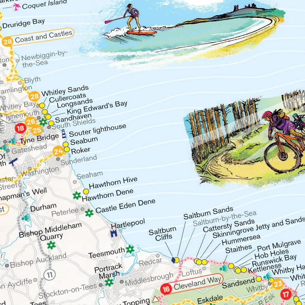 STG's Joyously Busy Great British Adventure Map (2nd edition) - Flat ...