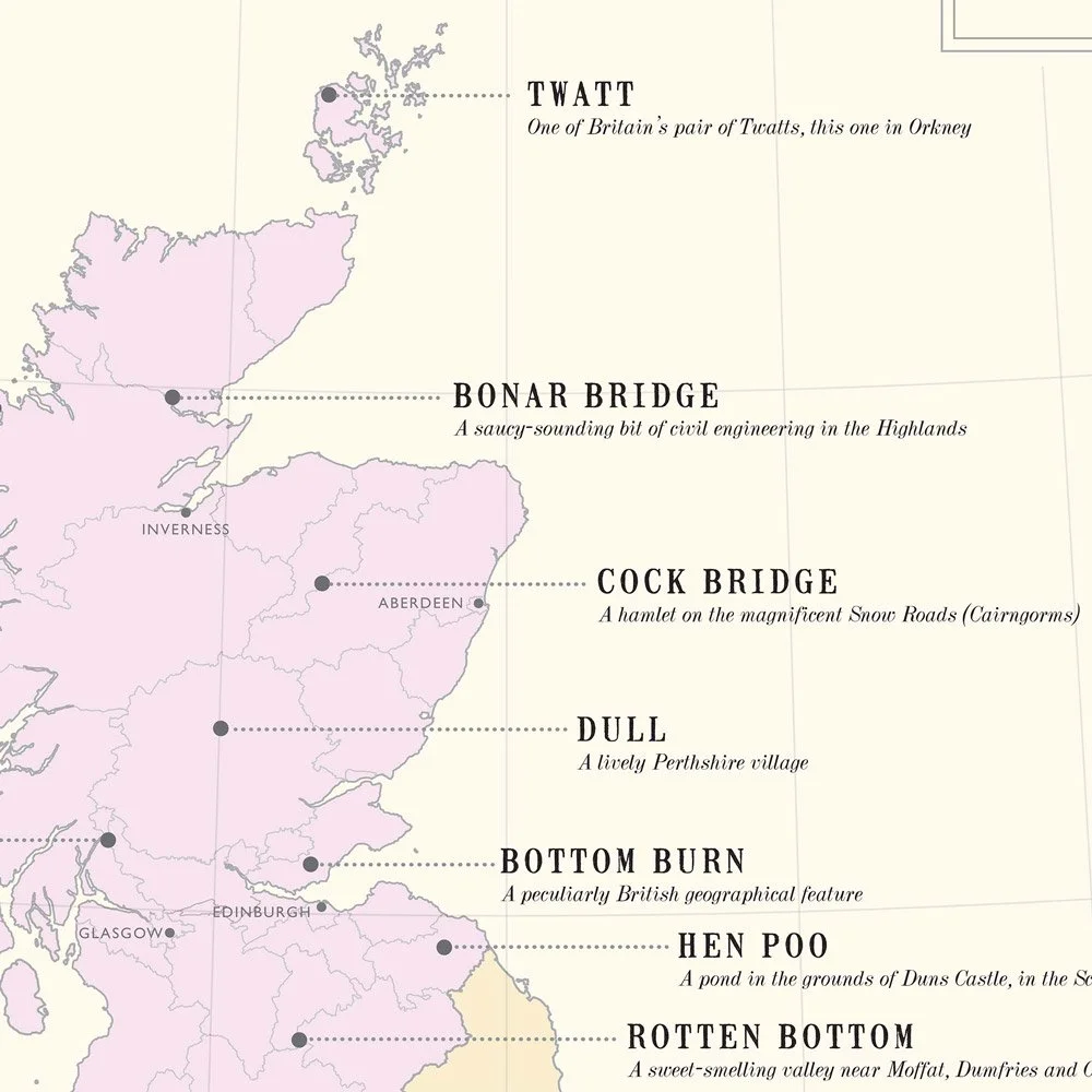 Great British Grand Tours Map Series - Place Names Edition — Marvellous ...