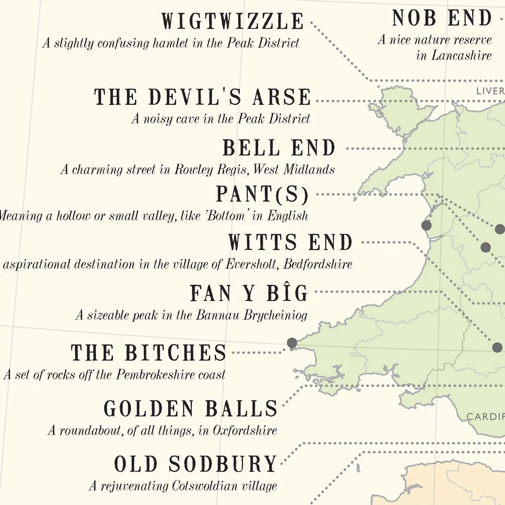 Great British Grand Tours Map Series - Place Names Edition — Marvellous ...