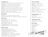 DINNER MENU — THE BELMONT